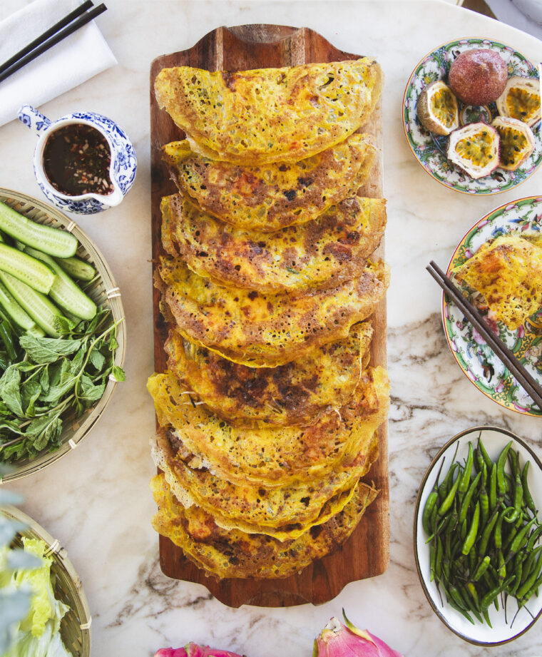 Crispy Vietnamese Crepes | Banh Xeo - Cindy Lam Cuisine
