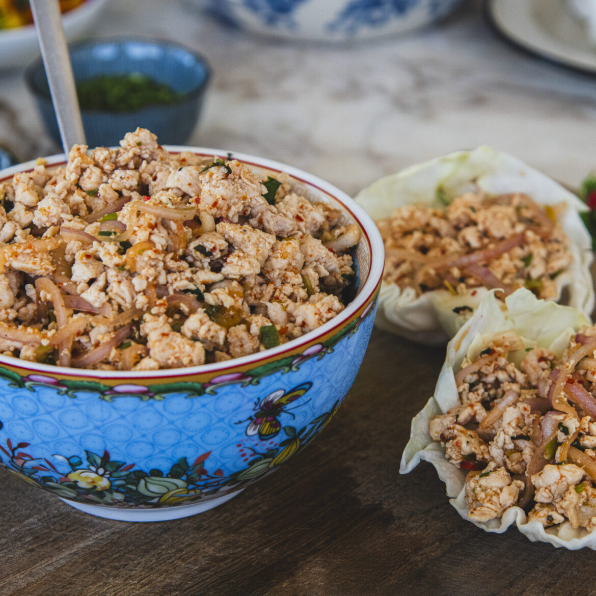 Larb Chicken Salad - Cindy Lam Cuisine