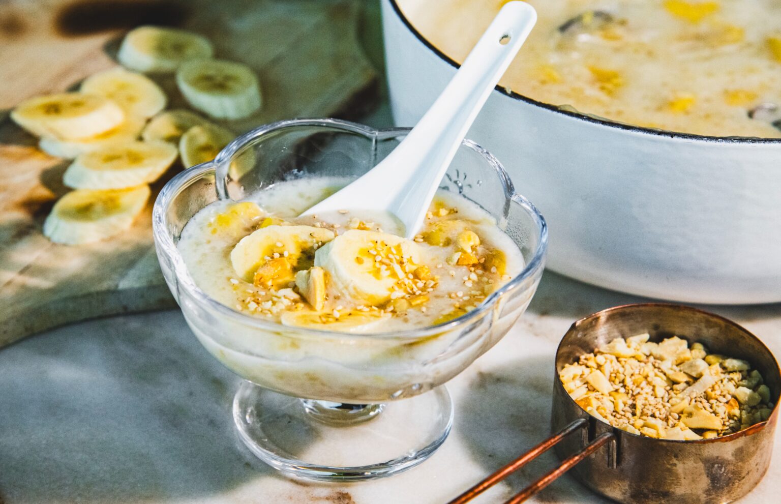 Vietnamese Banana Tapioca Pudding - Che Chuoi - Cindy Lam Cuisine