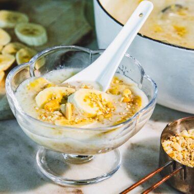 Vietnamese Banana Tapioca Pudding - Che Chuoi - Cindy Lam Cuisine